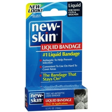 New-Skin Liquid Bandage, Waterproof Bandage for Scrapes and Minor Cuts ...