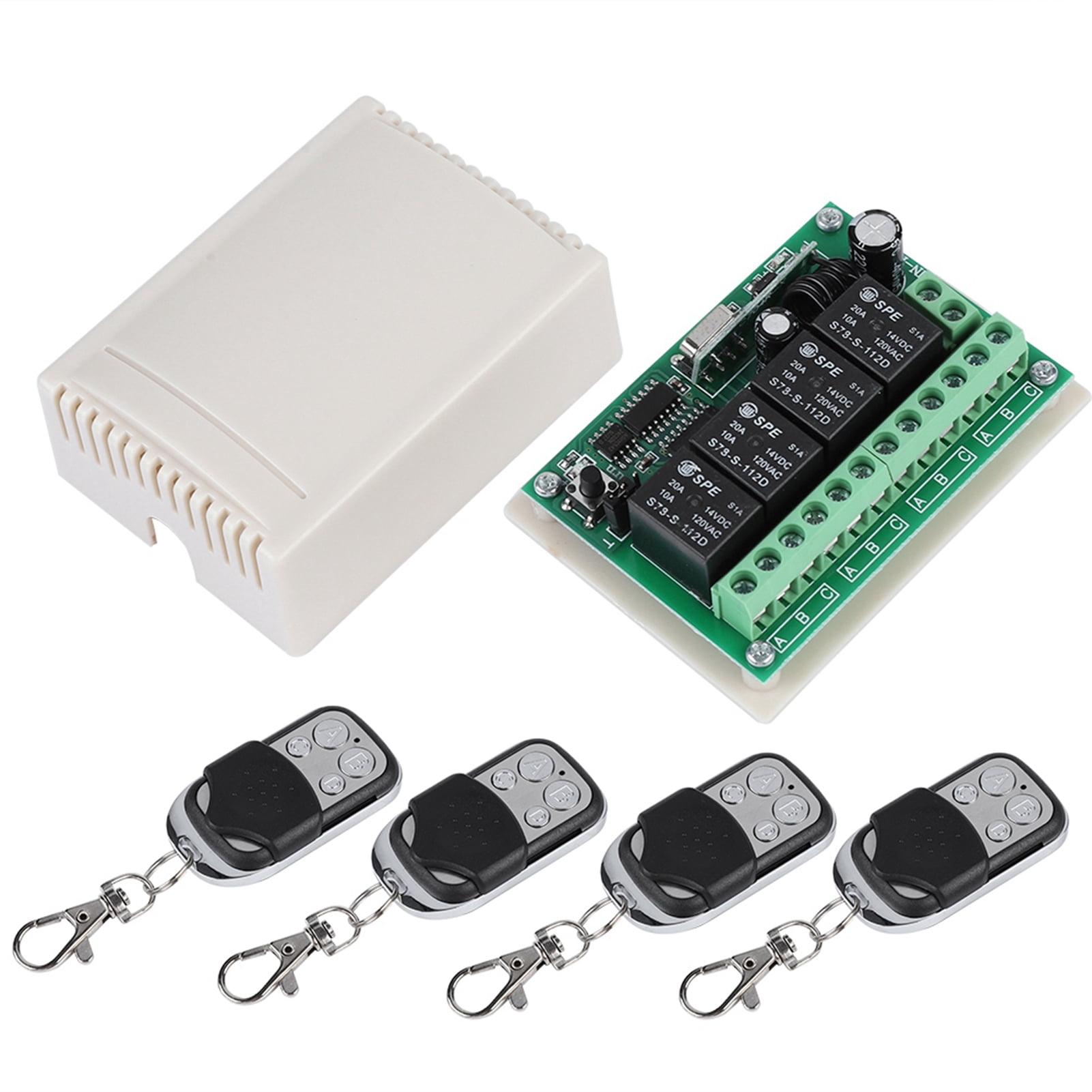 Relay Receiver Switch Transmitter With Receiver, Remote Control Relay ...