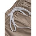 L Xxxxxl Women Casual Drawstring Elastic Waist Knee Length Curling
