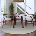 Brown Ombre Washable Round Rug 6ft Area Rug for Living Room, Soft Large ...