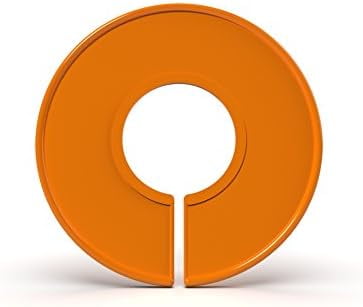 clothes size dividers, clothing rack size dividers blank (10, orange ...