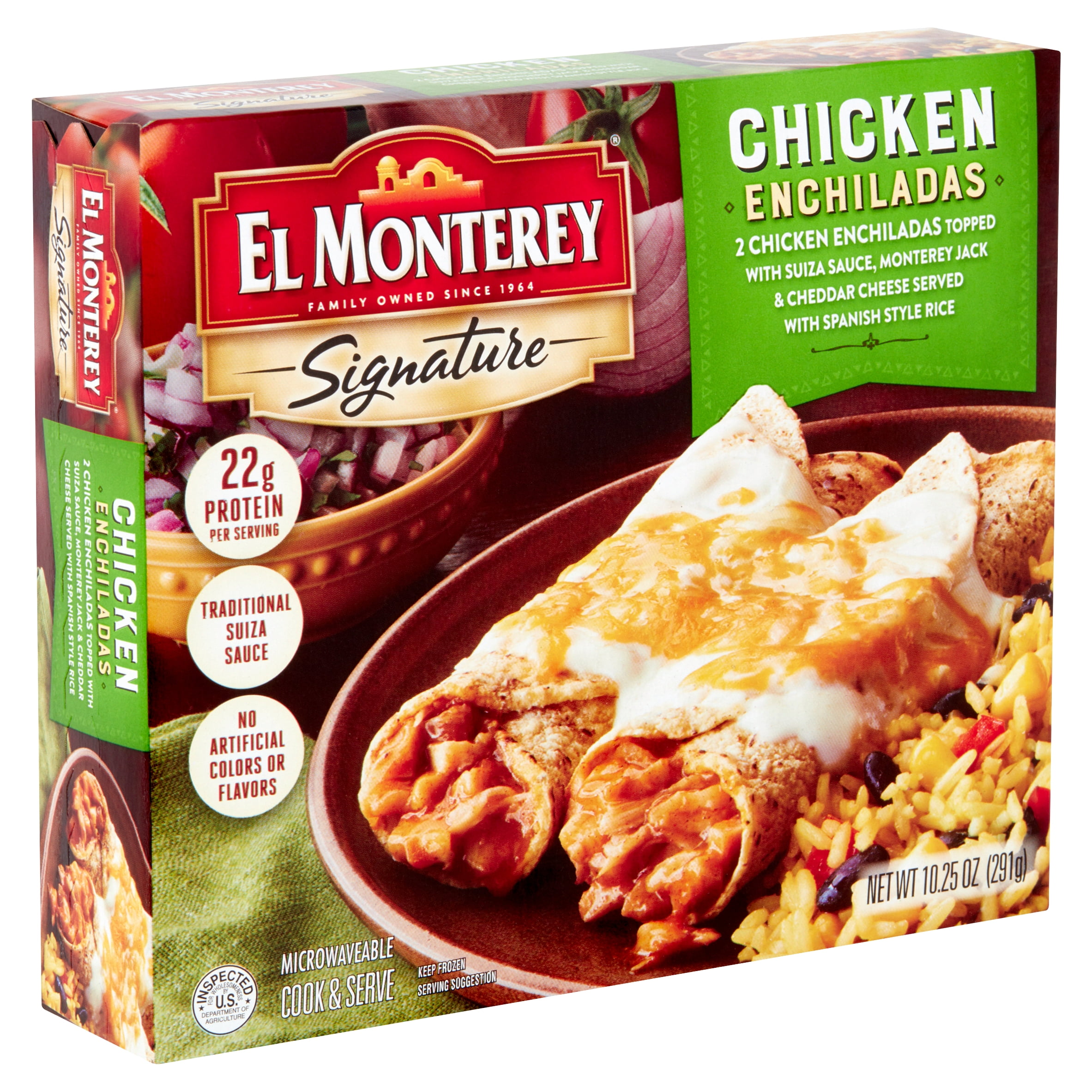 El Monterey Signature Chicken Enchiladas, 10.25 oz – Walmart Inventory ...