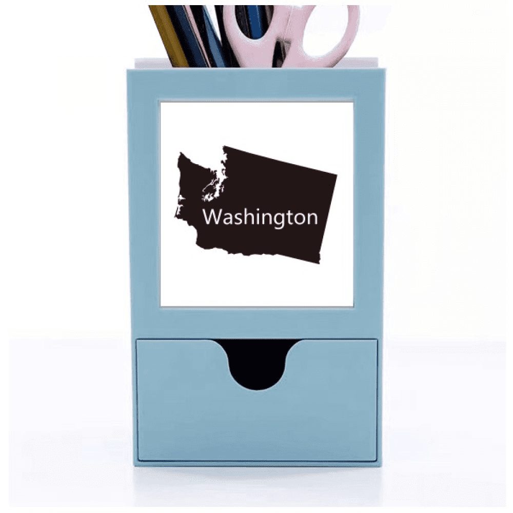 The United States Map Desk Supplies Organizer Pen Holder Card - Walmart.com