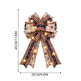 Burlap Front Wreath 4Th Of July Red White Blue Led Star Bow Illuminated ...