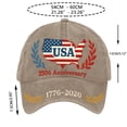 BRICH 250th Anniversary Hat for Women Men Independence Day Baseball Cap ...