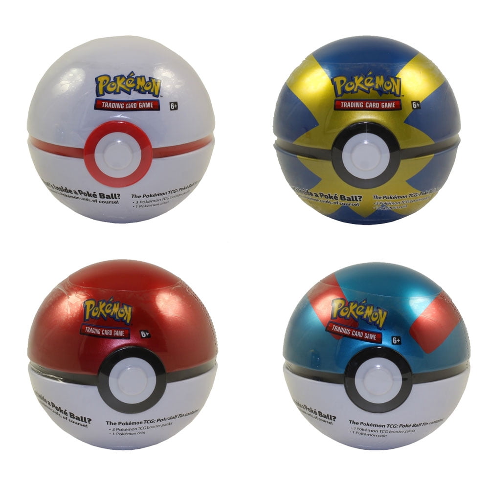 Pokemon Sun & Moon - 2019 Collectors Poke Ball Tins - SET OF 4 (Quick ...