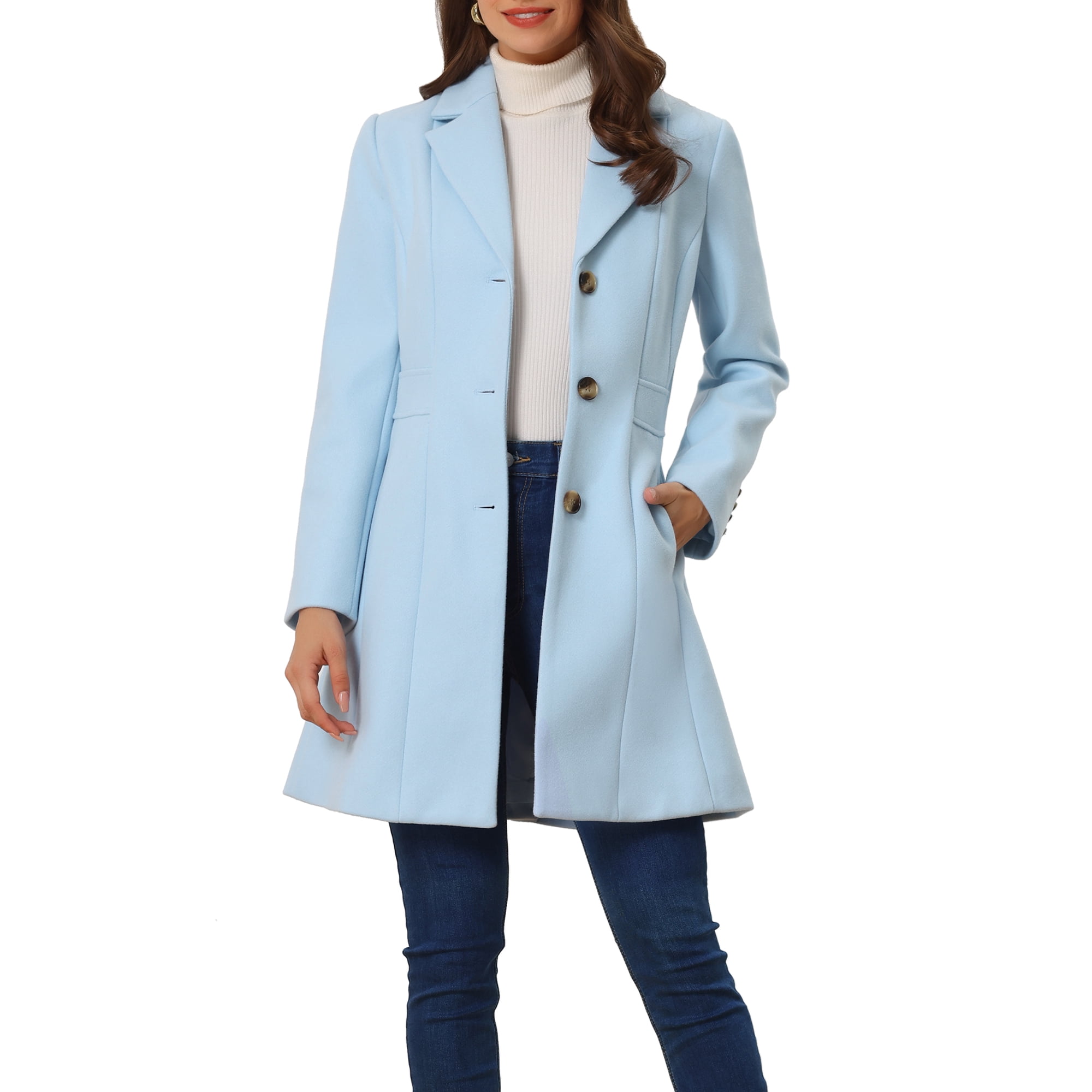 Click here for Inspire Chic Womens Coats Elegant Single Breasted... prices