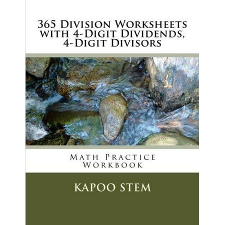 365 Division Worksheets with 4-Digit Dividends, 4-Digit Divisors: Math ...