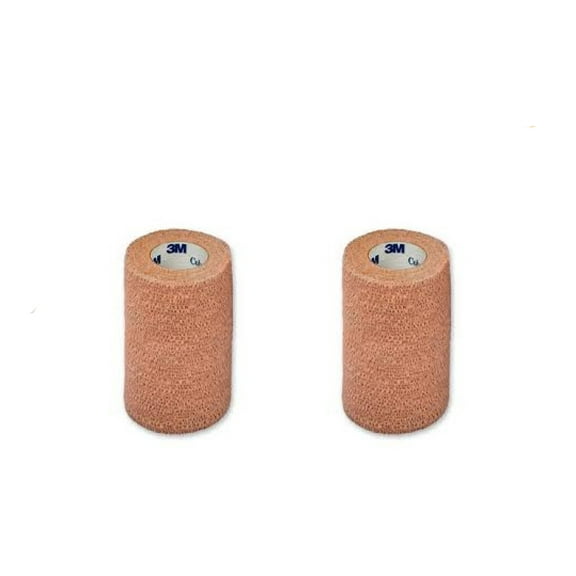 3M Coban Medical Adhesive Elastic Wrapping Stretch Bandage, 4 Inch x 5 ...