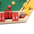 BESTSKY Tabletop Shut The Box Game,6 Player Pub Board Game Shut The Box ...