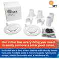 Solar Roller Cover Accessories for Above-Ground Pool with Hardware Kit ...