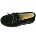 Alpine Swiss Sabine Womens Suede Shearling Moccasin Slippers House ...