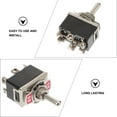 NUTEDOM 12V DPDT Toggle Switch with Waterproof Cap - Heavy Duty ON/OFF ...