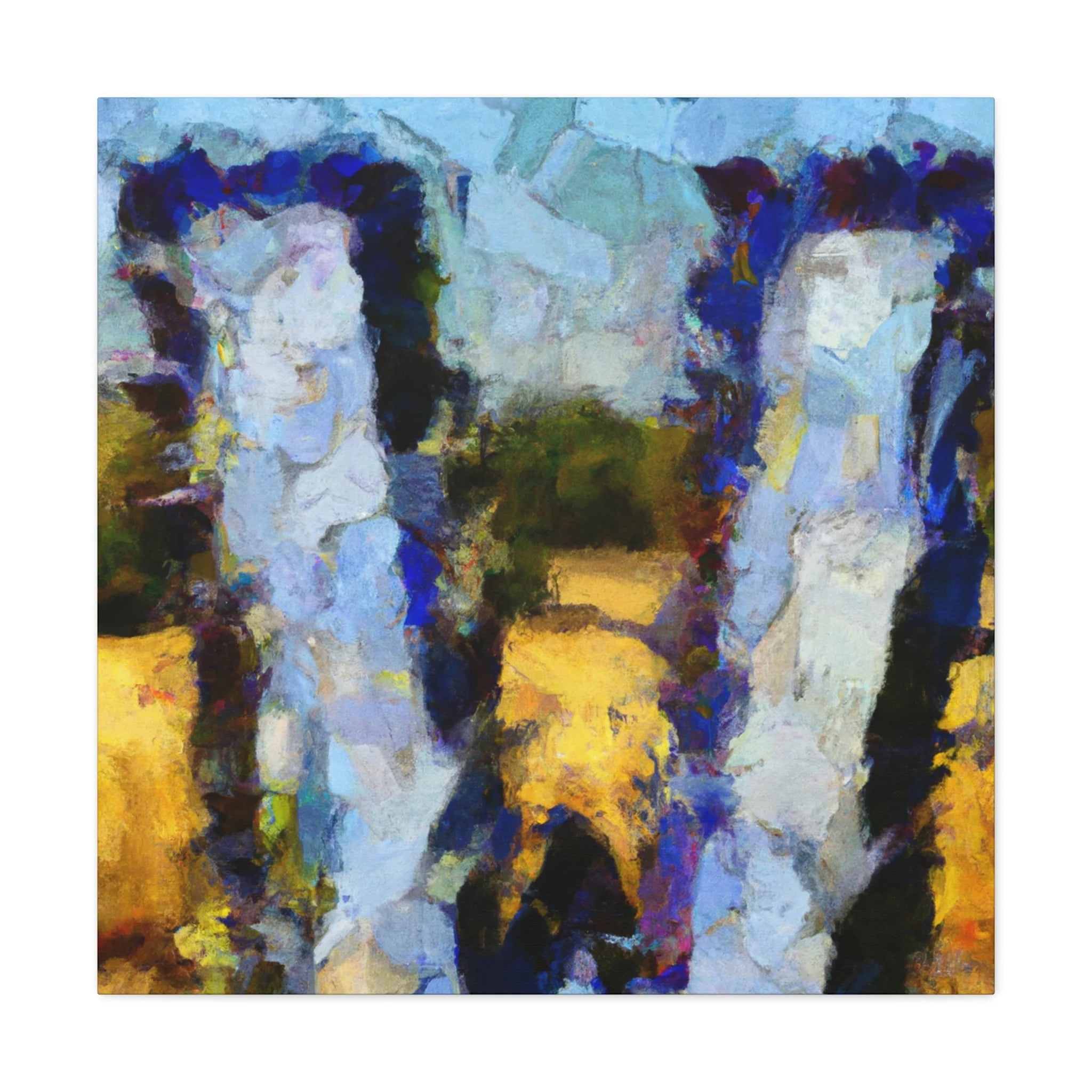 Windswept Lake Reflection - Canvas - Walmart.com