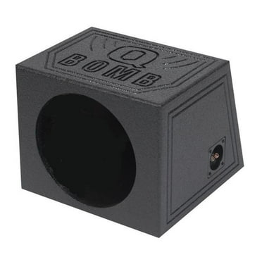 QPower QBomb Single 10 Inch Sealed Subwoofer Sub Boxes Bedliner Spray ...