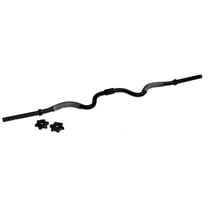 CAP Barbell Standard 1-Inch Threaded Solid Super Curl Bar, Black ...