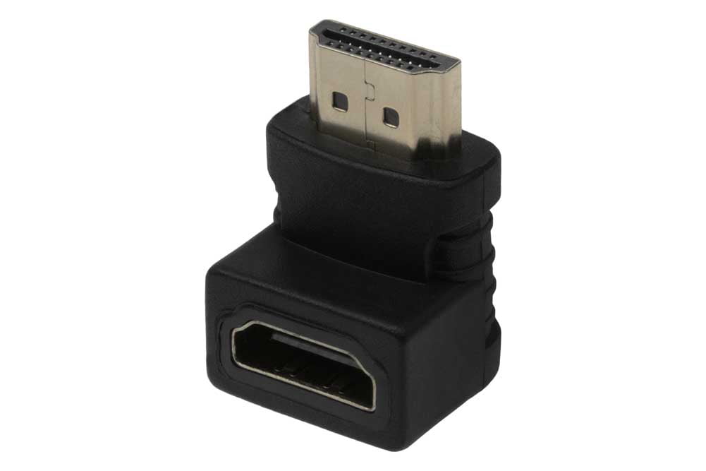SF Cable HDMI Male to Female Right Angle Adapter Gold Plated - Walmart.com