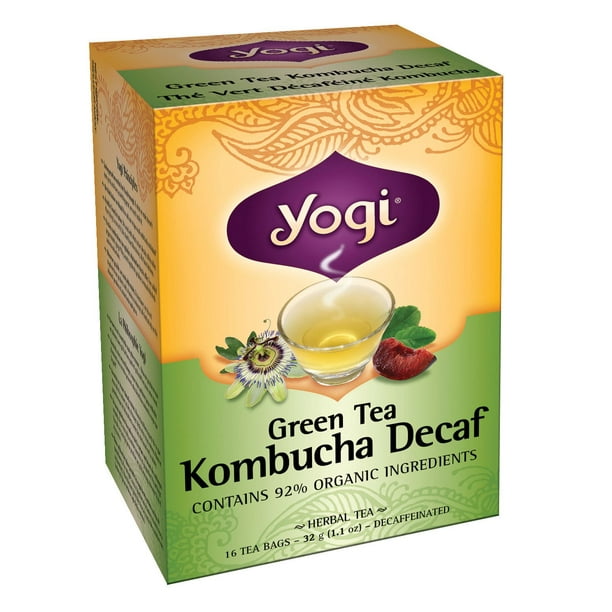 Yogi Teas - Kombucha Decaf Green Tea - 16 Bags 32 g, Kombucha Decaf ...