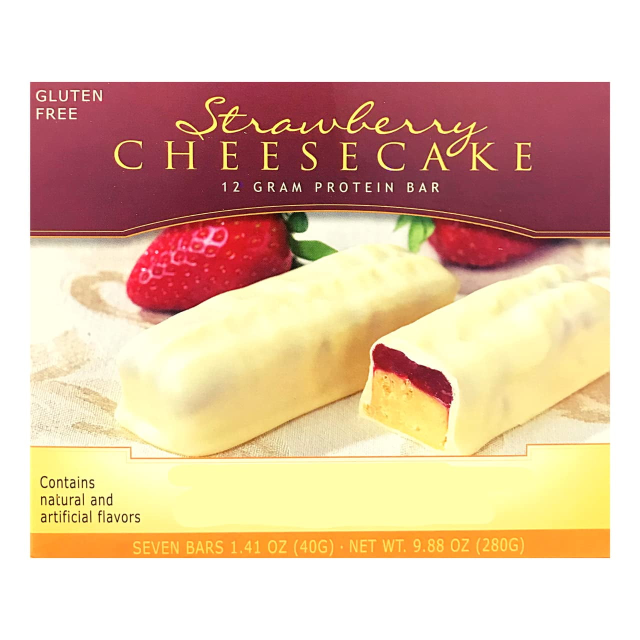 HealthyWise - High Protein Strawberry Cheesecake Diet Bars, Gluten Free ...