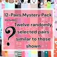 ToBeInStyle Girls' and Women's Pack of 12 Pairs Low Cut Random Animal ...