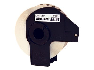 Brother Continuous Paper Label Tape, 1/2" x 100 ft Roll, White ...