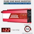 Car Power Supply Mini DC Converter 12V Pure Sine Wave to AC 1600W 0W ...