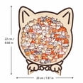 Colored Bear Shaped Wooden Jigsaw Puzzle, Unique Shaped Wood Jigsaw ...