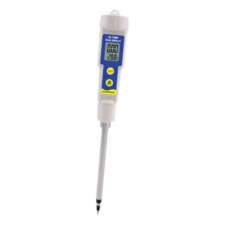 EC/TEMP Tester 0.00-4.00 mS/cm Hand Digital Garden Meter Tester Tools ...