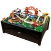 KidKraft Metropolis Train Set & Table with Storage, 100 Accessories ...