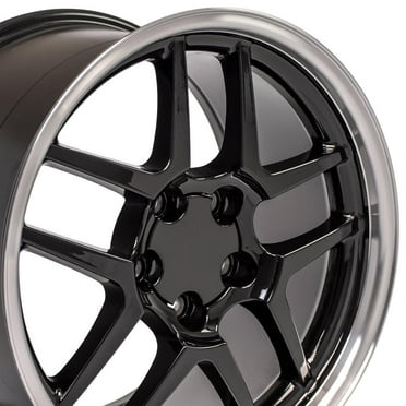 18" Replica Wheel CV05 Fits Corvette - C5 Rim 18x10.5 Deep Dish Black ...