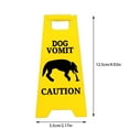 Cat Vomit Desk And Floor Warning Sign Funny Cat Puke Caution Decor 4