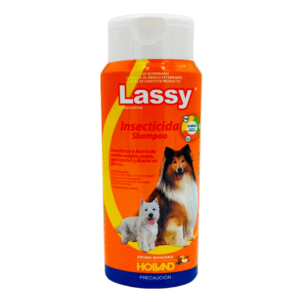 Shampoo Insecticida LASSY contra Pulga Garrapata y Acaro 350 ml ...