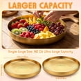 1 Pcs Gold Hammered Bowl 12 Inch Round Metal Salad Serving Bowl ...
