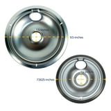Mainstays R101C4 Universal Chrome Plated Drip Bowls, Set of 4. 2 Large ...