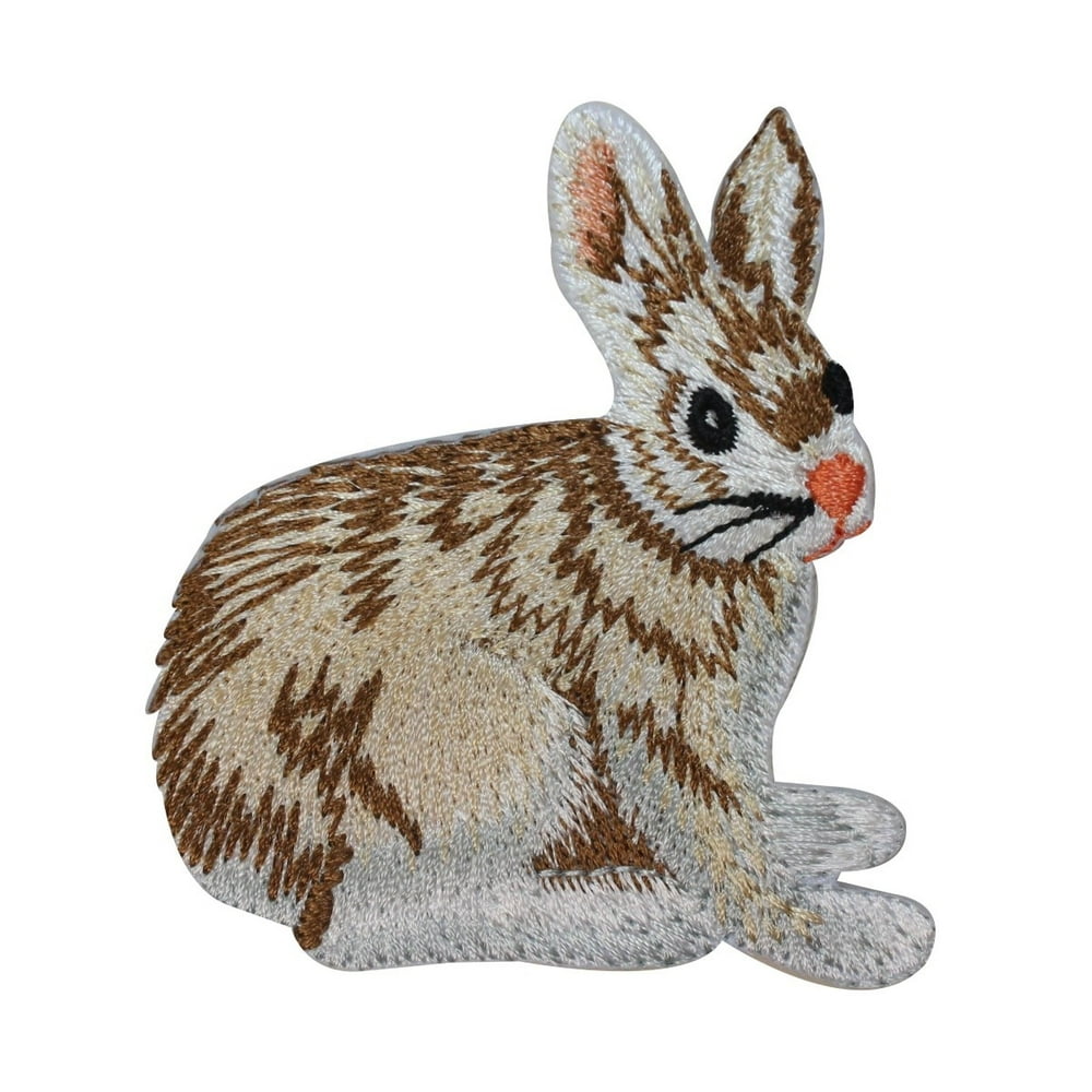 ID 2744 Bunny Rabbit Patch Pet Hare Forest Animal Embroidered Iron On ...