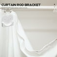 ifundom Heavy Duty Shower Rod Retainer Holder White Plastic Bathroom ...