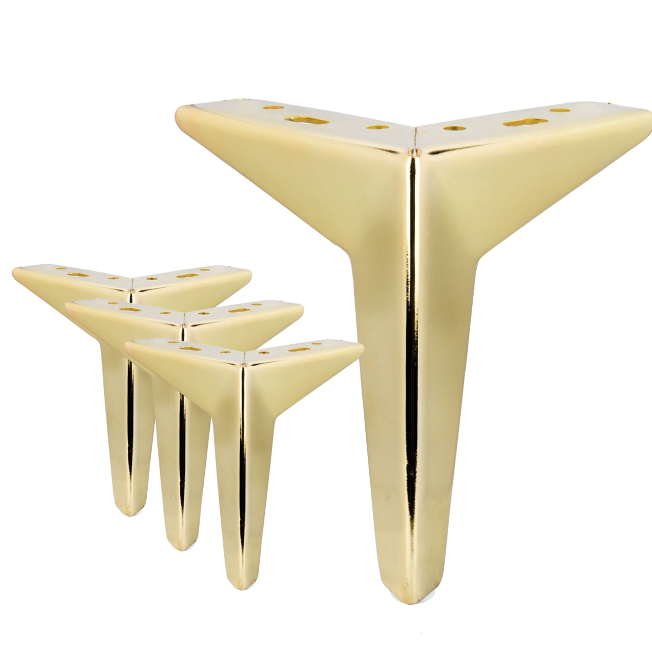 LAVANE 4 Inch / 10 cm Metal Furniture Legs, Set of 4 Modern Iron ...