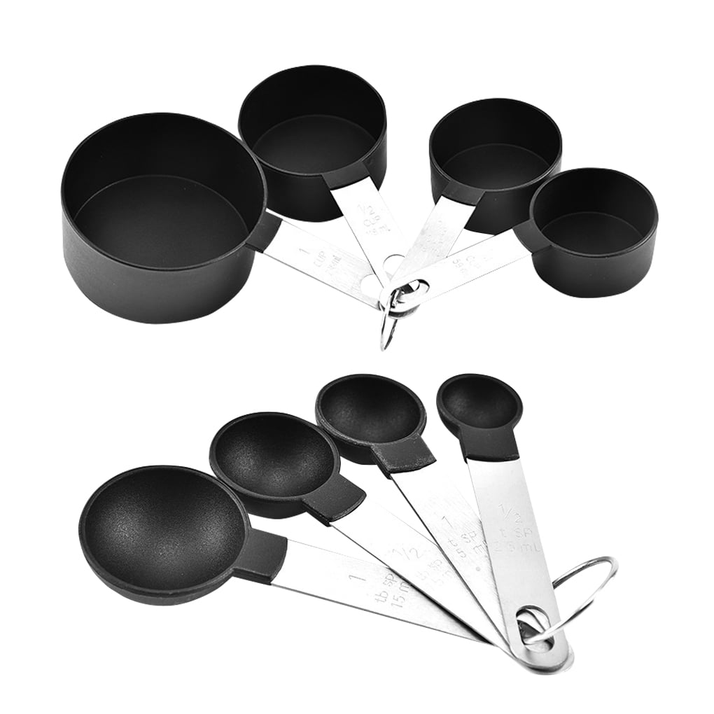 Homeholiday 8Pcs Kitchen Baking Measuring Cups Spoons Set with ...