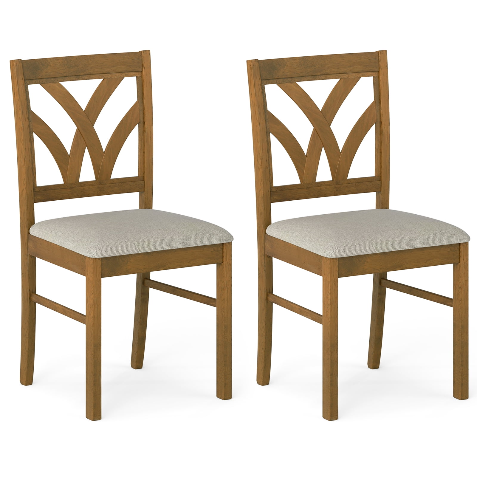 Click here for Costway Wooden Dining Chairs Set Of 2 With Rubber... prices