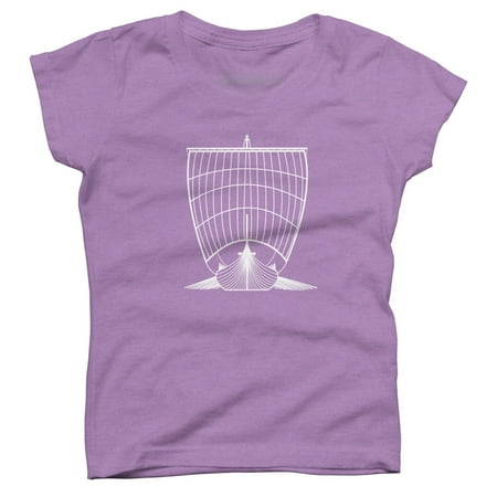 UPC 463552232075 - Viking longship Girls Purple Berry Graphic Tee ...