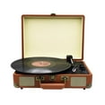 Vinyl Record Player Electric Phonograph Gramophone Speaker Leather Box ...