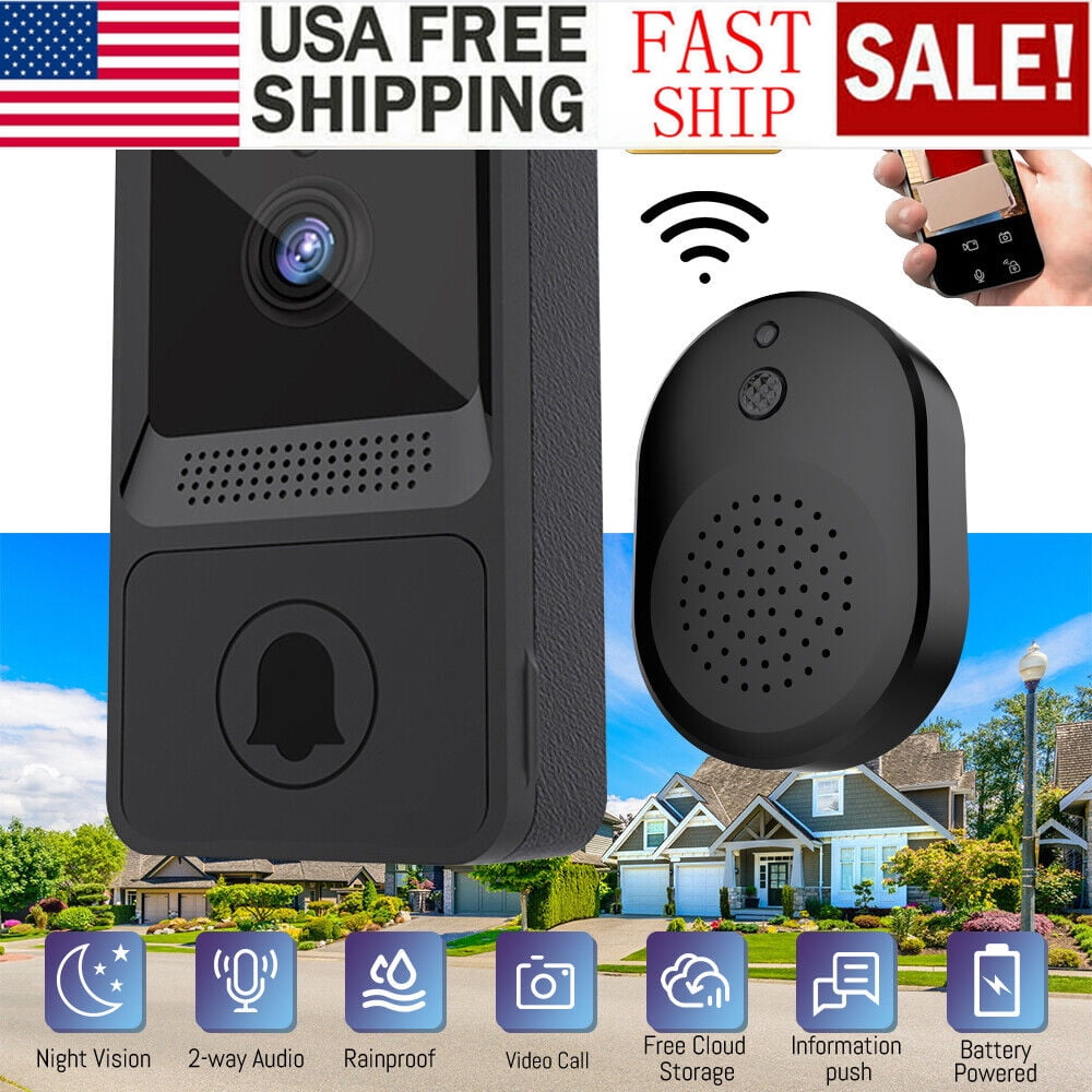 MDHAND Smart Wireless Remote Video Doorbell Intelligent Visual Doorbell ...