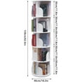 5 Tier Rotating Bookshelf - 360 View Display Unique Revolving Storage ...
