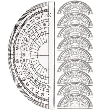 Cxui Protractor, 360-Degree Transparent Protractor for Math, Geometry ...