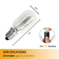 Betus Durable 25W Dimmable E12 Replacement Bulbs - Pack of 12 for Small ...