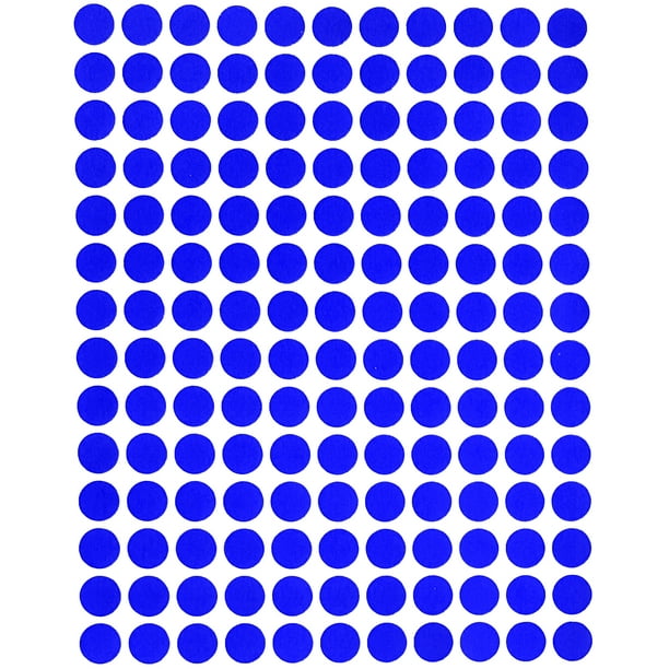 Color Coding Labels 3/8" Round 10 mm, Blue Dot Stickers, 0.375 inch ...