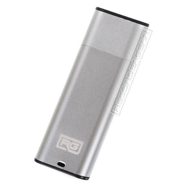 RecorderGear FD10 USB Drive Voice Recorder Small Spy Recording, Silver ...