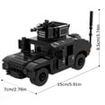 Black Hummer 2 Assembly Model Puzzle Assembly Building Blocks Toy Gift ...