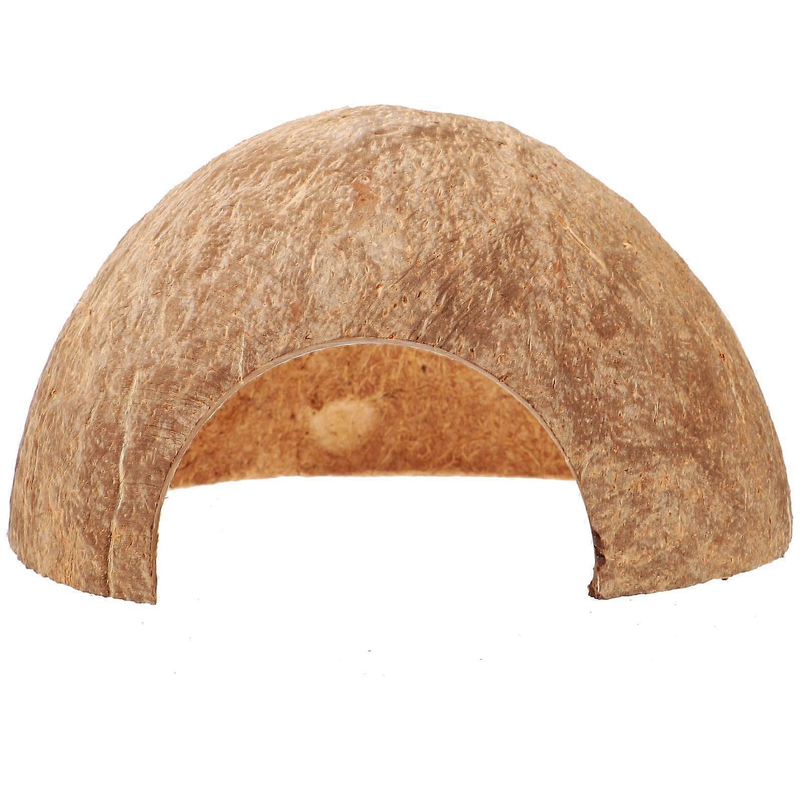 Coconut Hideout House Household Reptile Shelter Hermit Crab Supplies ...