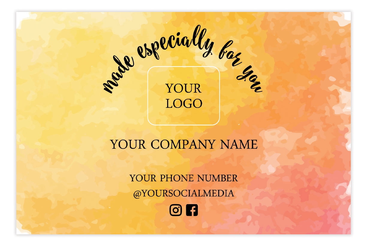 Printtoo Label for Small Business-100 RectangleCustom VinylPersonalized ...